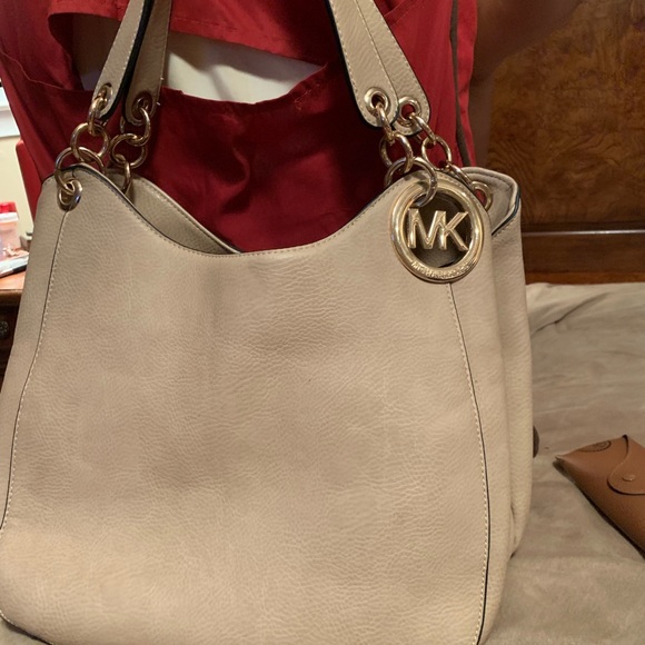 Bags | Creme Shoulder Bag | Poshmark